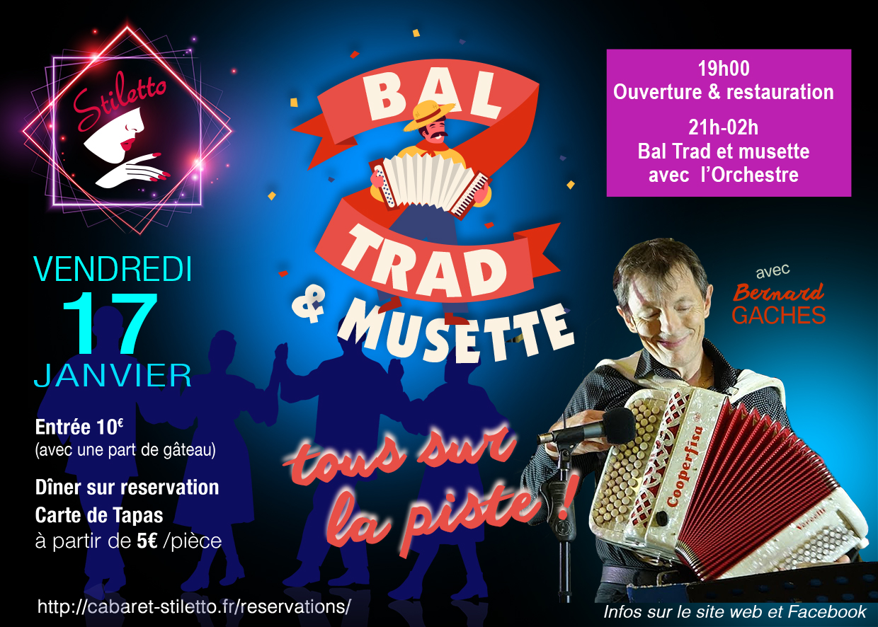 BAL TRAD et Musette - Cabaret Stiletto