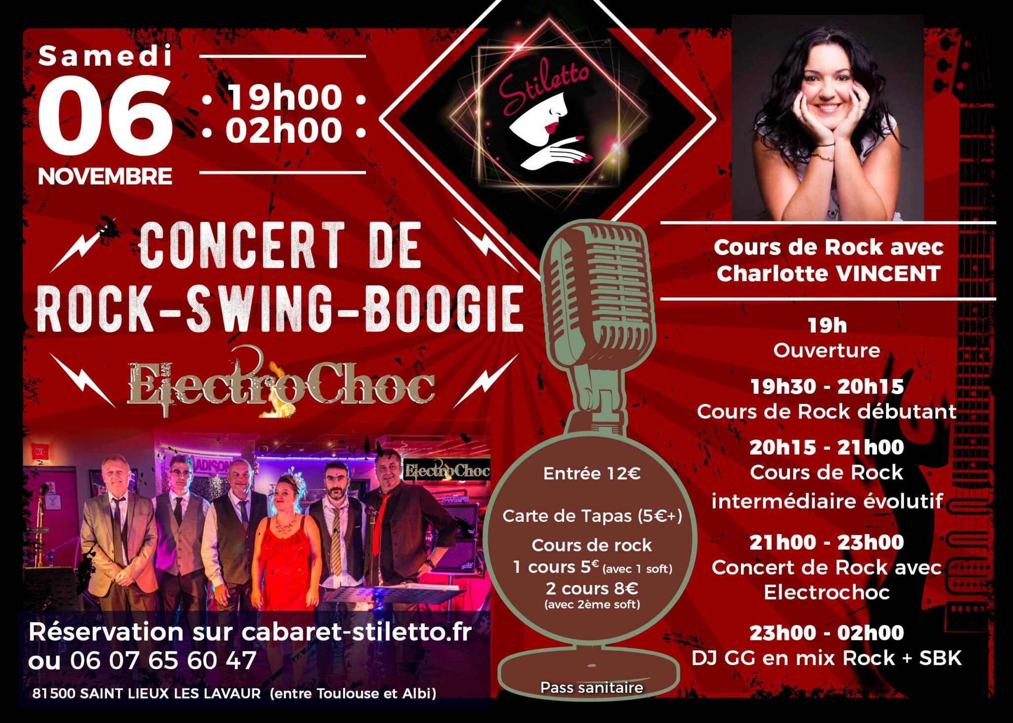 Concert dansant Rock-Swing-Boogie + soirée Rock-S-B-K - Cabaret Stiletto